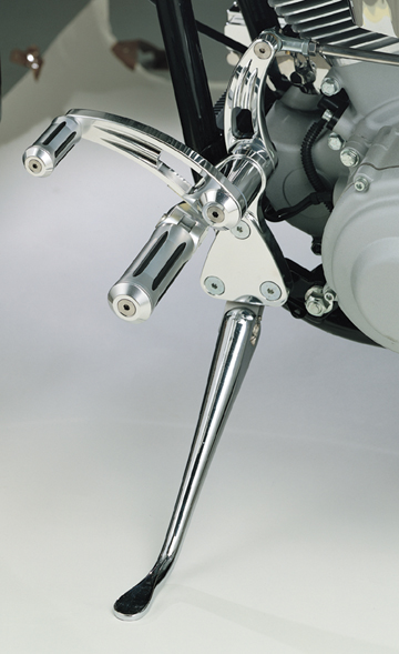 Custom Motorcycle Forward Controls with Brass Gems for Twin Cam ...