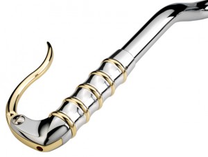 Retro Inverted Motorcycle Hand Controls Chrome and Brass – Custom ...