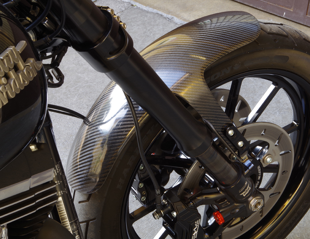 Carbon Fiber Front Fender for Nexo or Öhlins Inverted Front Forks ...
