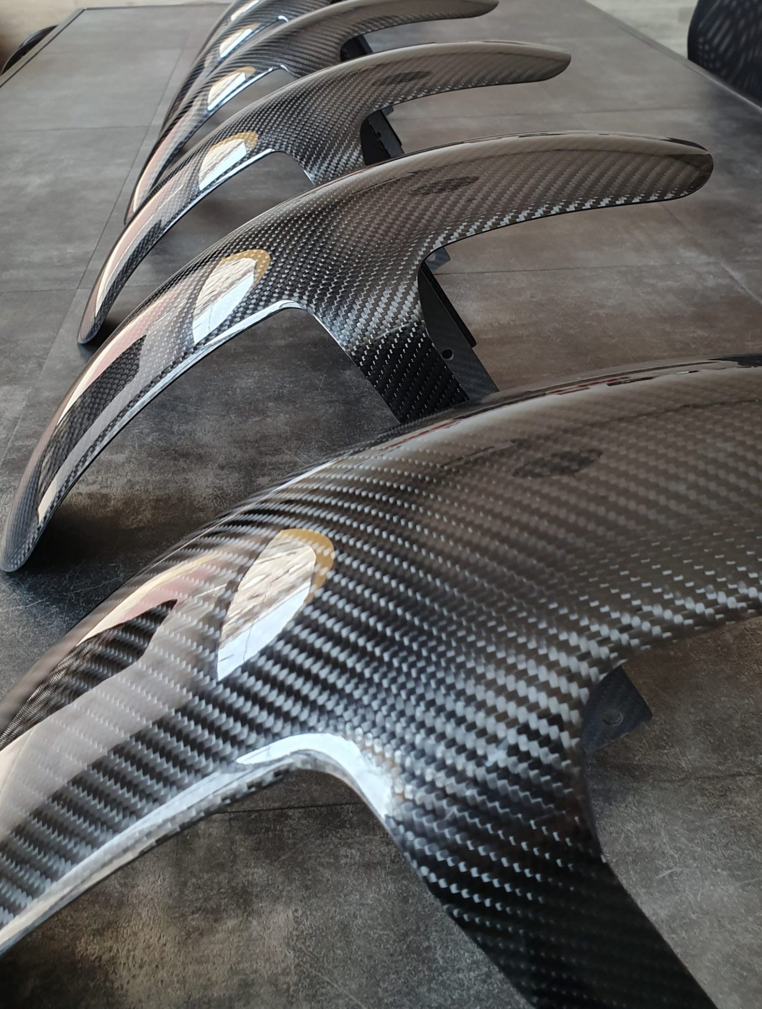 Carbon Fiber Front Fender for Nexo or Öhlins Inverted Front Forks ...