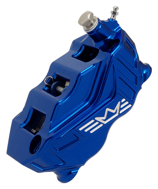 4-piston radial brake caliper RR108 right – blue – Custom Motorcycle ...
