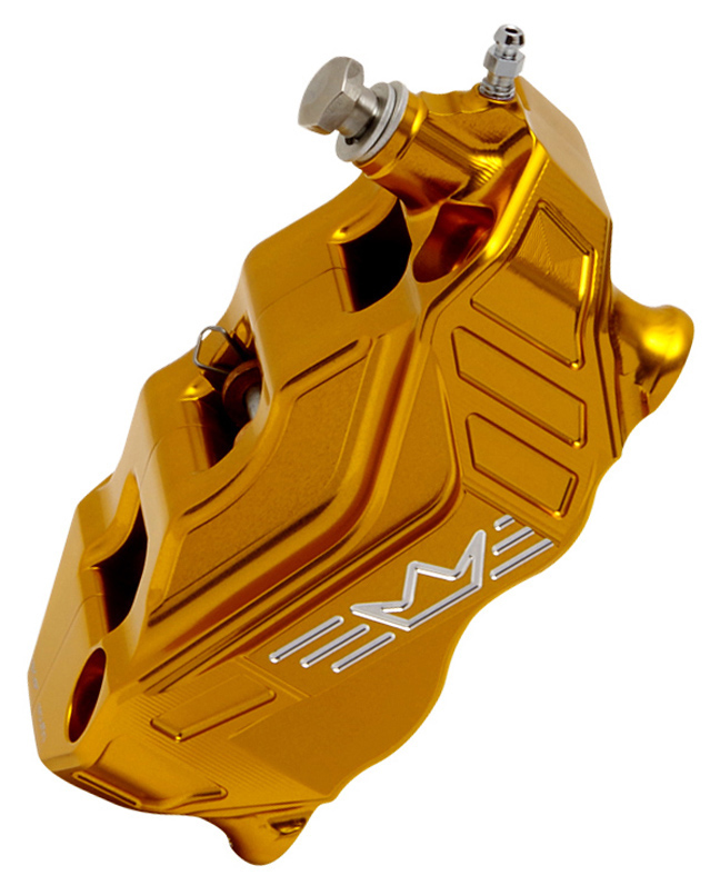 4-piston radial brake caliper RR108 right – gold – Custom Motorcycle ...