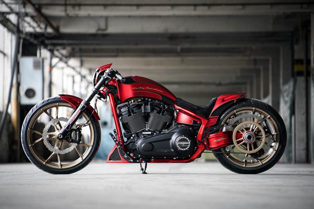 Red M8 Breakout – Custom Motorcycle Parts, Bobber Parts, Chopper ...