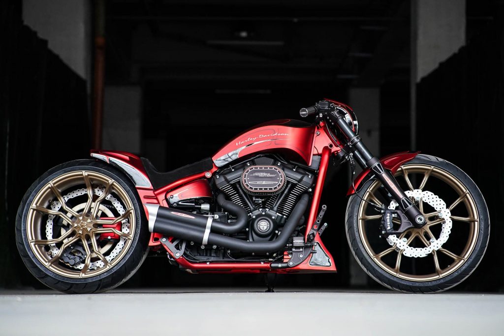 Red M8 Breakout – Custom Motorcycle Parts, Bobber Parts, Chopper ...