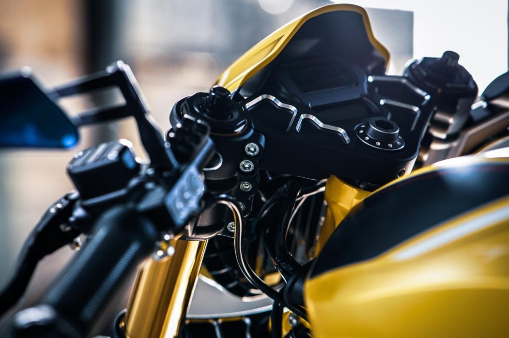 Yellow Milwaukee Eight Breakout – Custom Motorcycle Parts, Bobber Parts ...